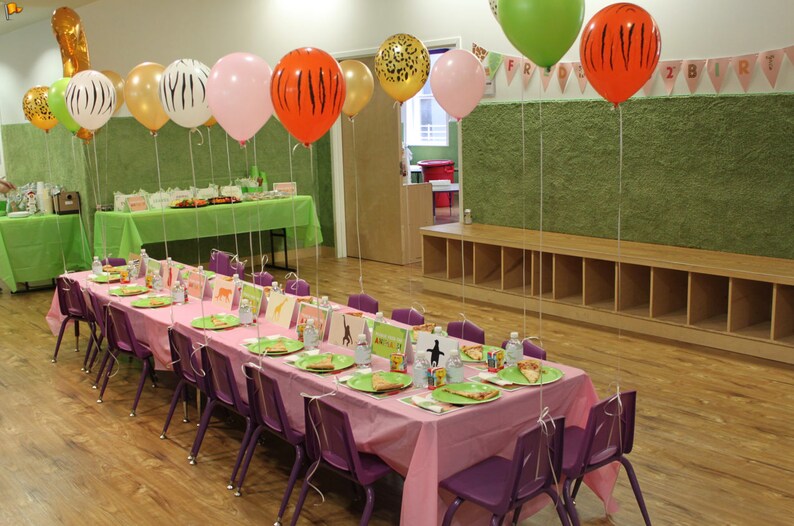 Girls Zoo Themed Birthday - Printable (animals / Safari / Jungle Theme ...