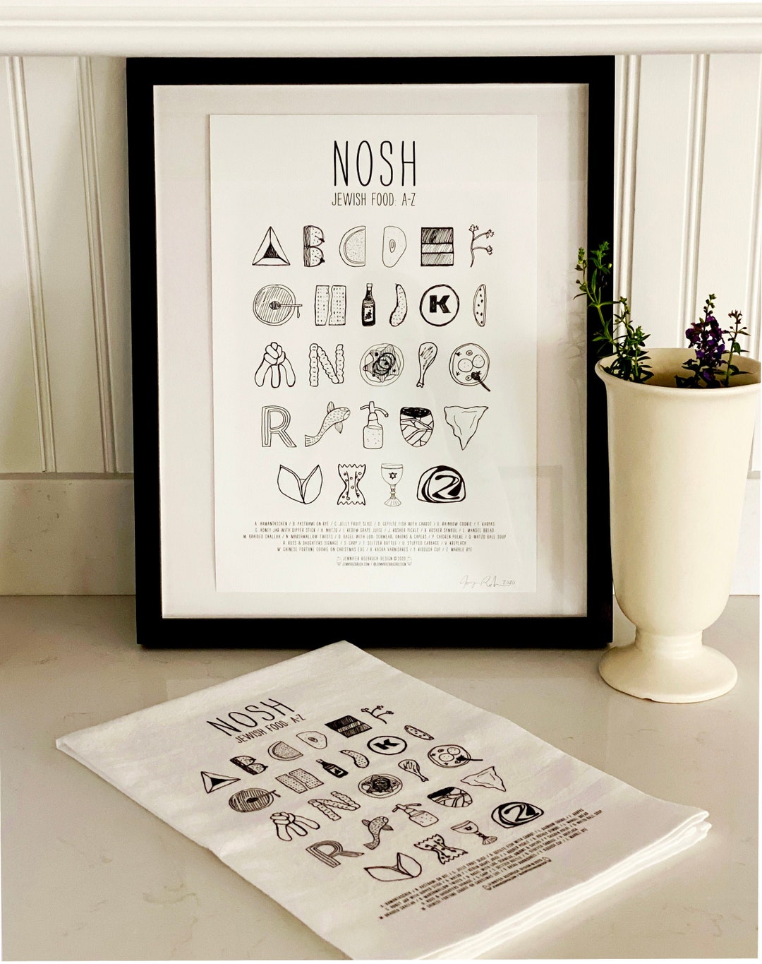 NOSH Jewish Food: A-Z Print - Etsy