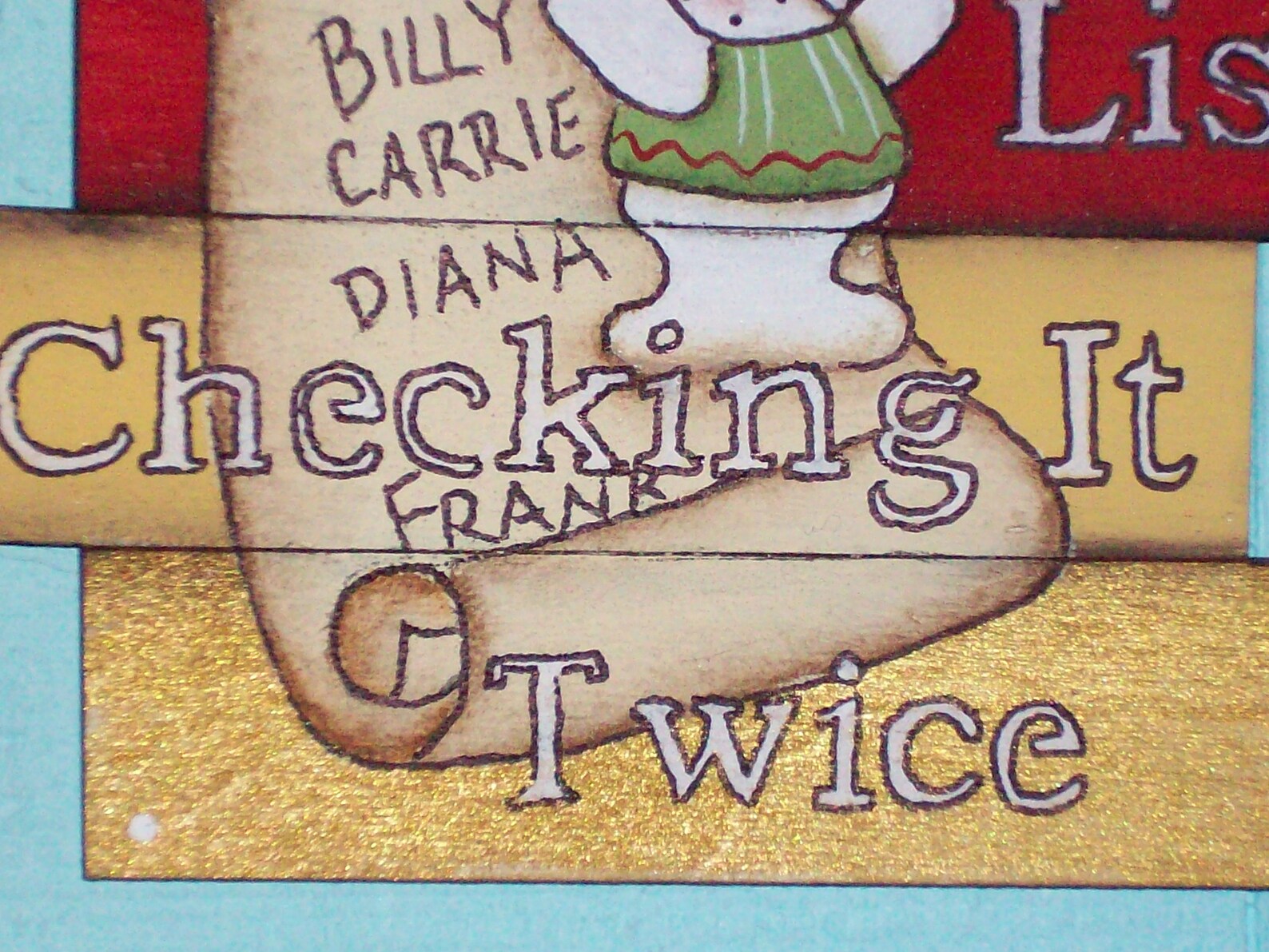 Holiday Stacked Sign Ornaments | Etsy