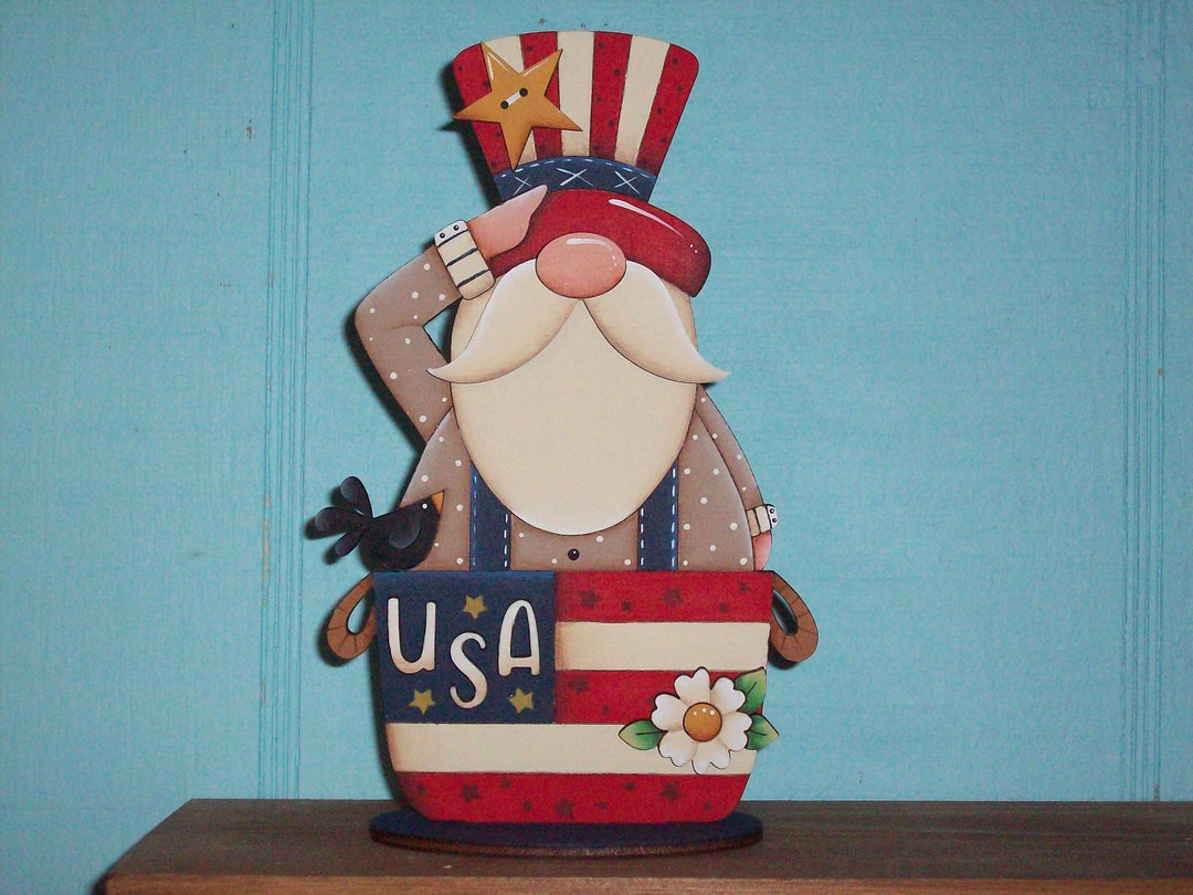 USA Uncle Same Gnome (large) - Etsy