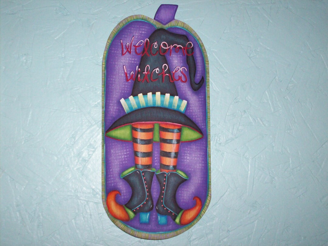 Witch's Welcome Sign - Etsy