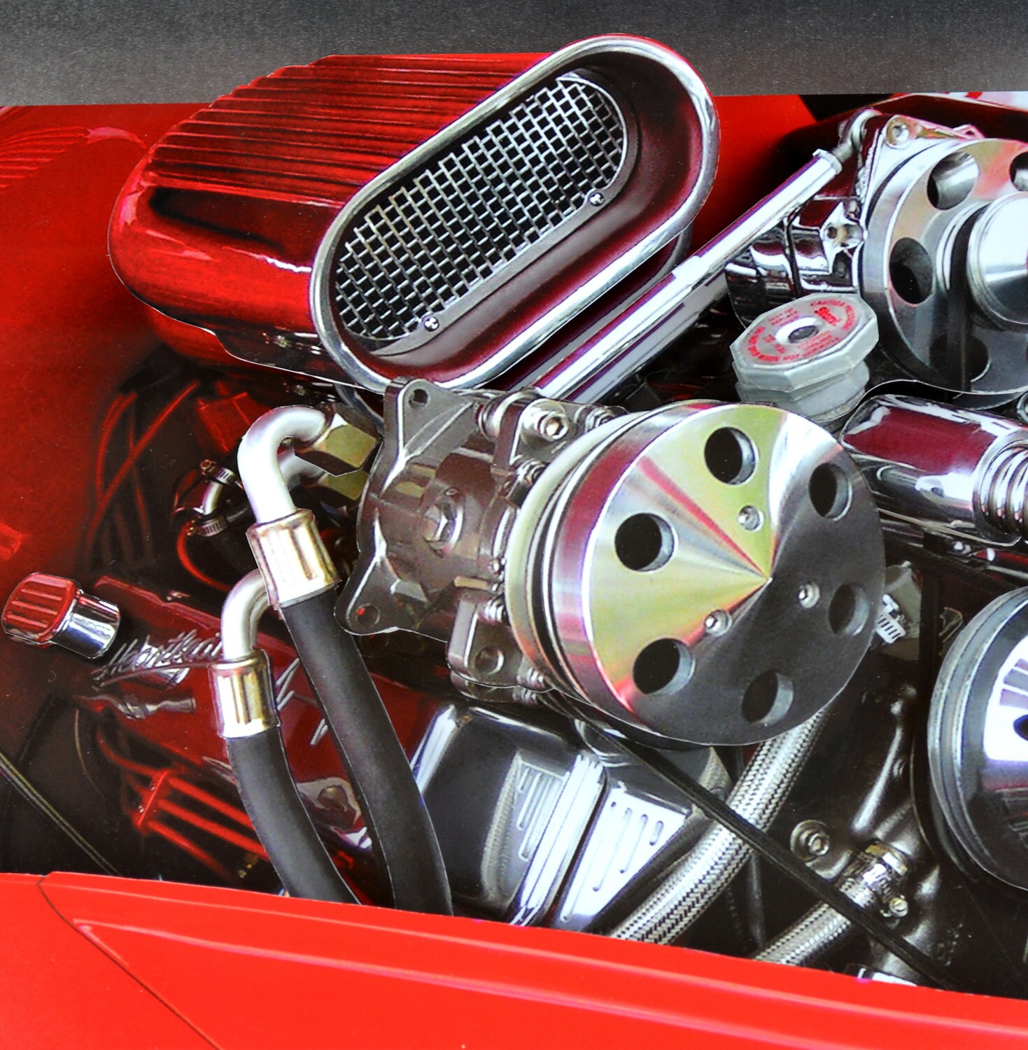 Hot Rod Small Block Chevy Engine 3-dimensional Shadowbox - Etsy