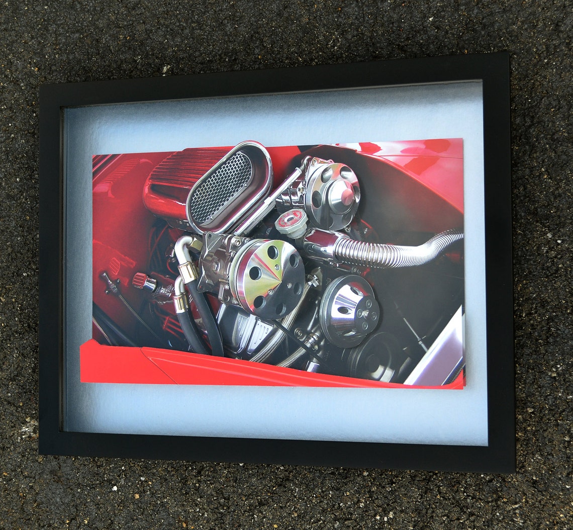 Hot Rod Small Block Chevy Engine 3-dimensional Shadowbox | Etsy