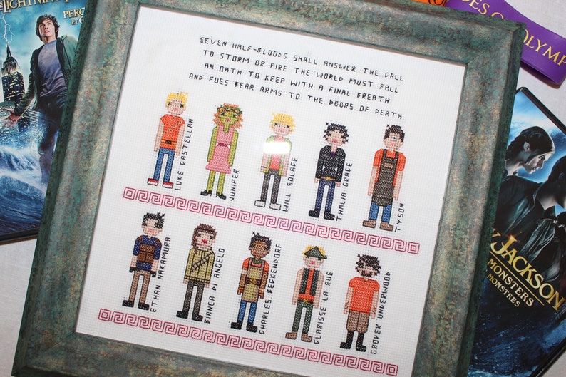 Percy Jackson Modern Cross Stitch Pattern "little Heroes Expansion Pack ...