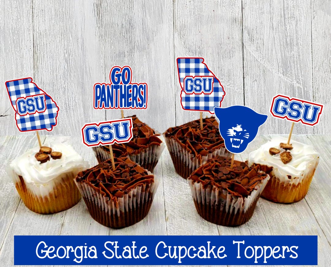 Georgia State Cupcake Toppers - Etsy
