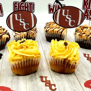 South Carolina Gamecocks Cupcake Toppers - Etsy