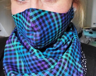 Blue Purple Scarf - Etsy