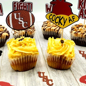 South Carolina Gamecocks Cupcake Toppers - Etsy