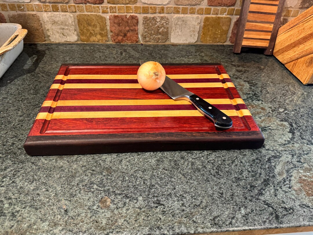 Gorgeous Handmade Exotic Wood Cutting Board - Etsy