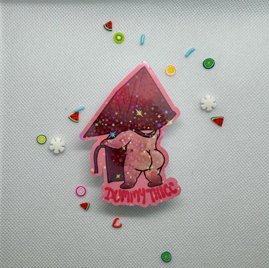 Pyramid Head, Bum, Dummy Thicc, Holographic - 3" Waterproof & UV ...