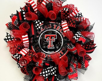 Texas Tech Wreath | Etsy
