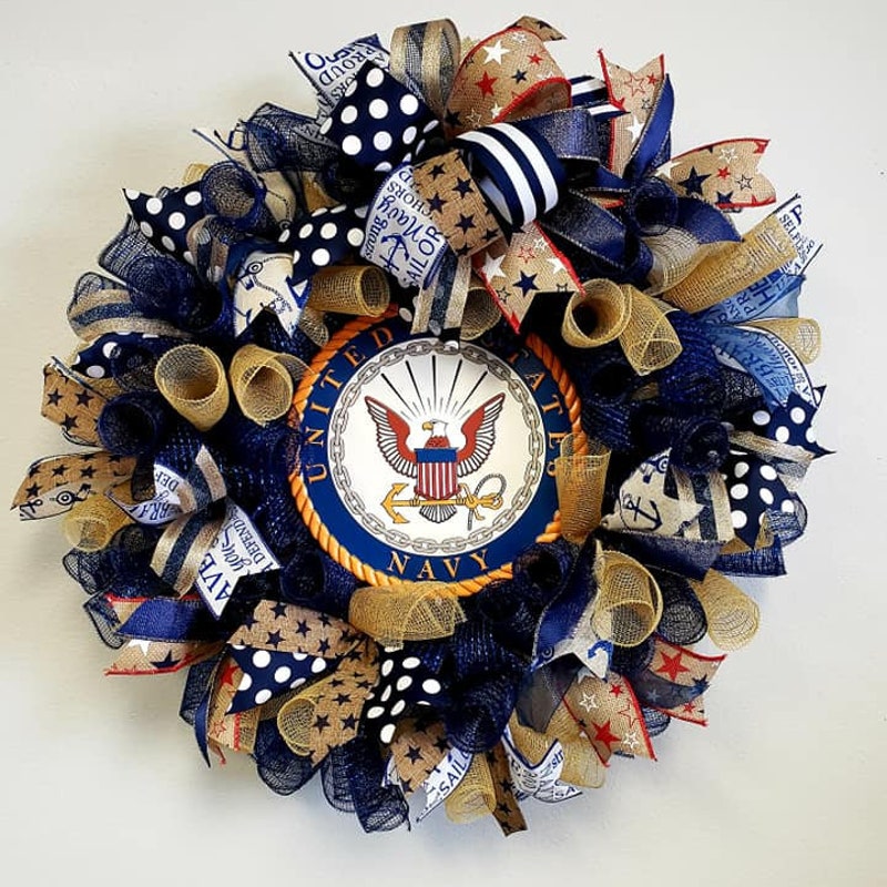 Us Navy Military Wreath - Etsy