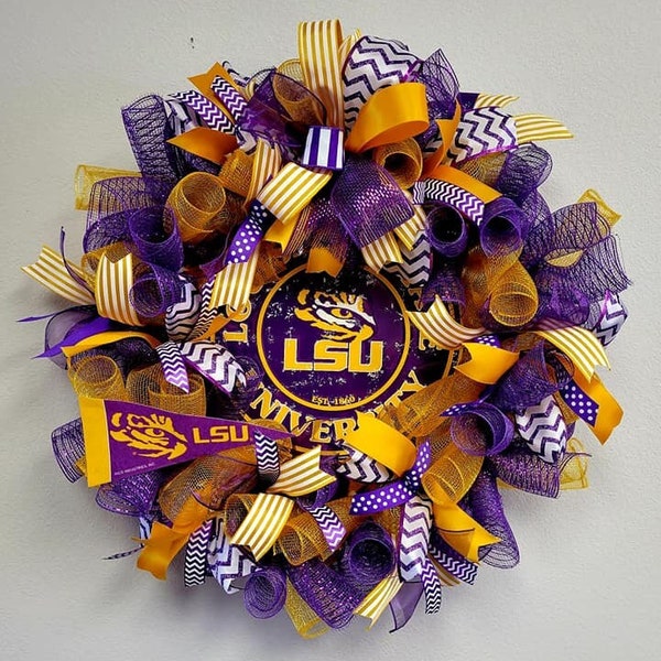 Lsu Wreath - Etsy