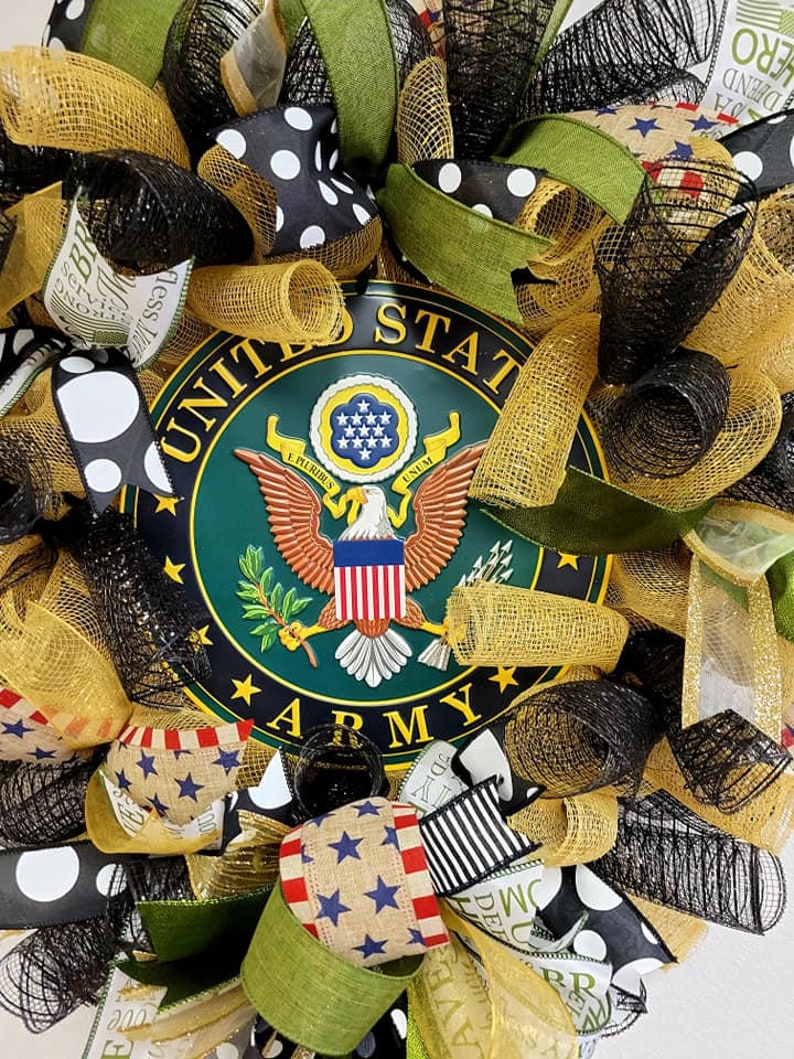 United States Army Wreath U.S. Army Wreath Military Wreath - Etsy