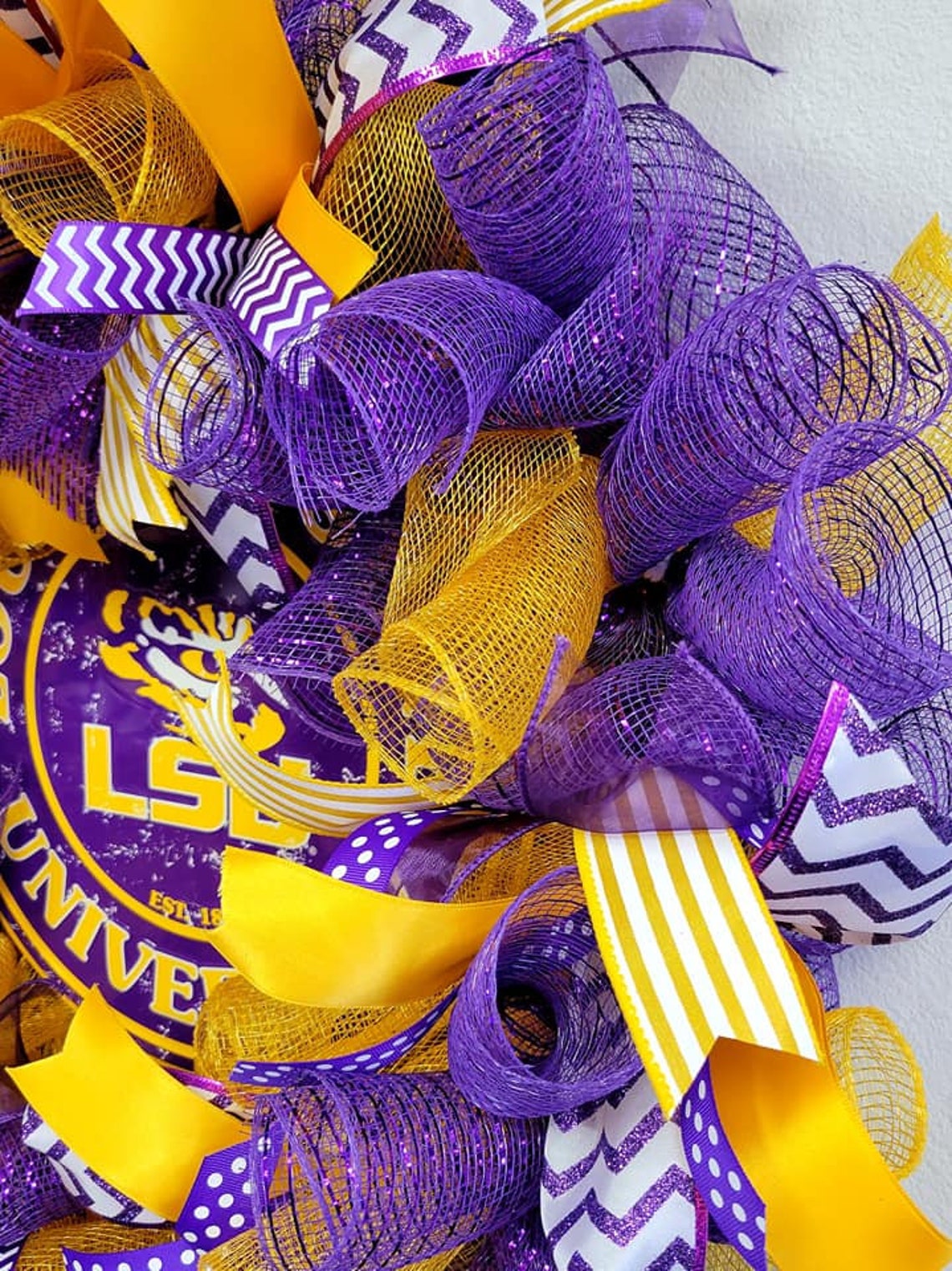 Louisiana State University Wreath, LSU Tigers Wreath, College Sport ...