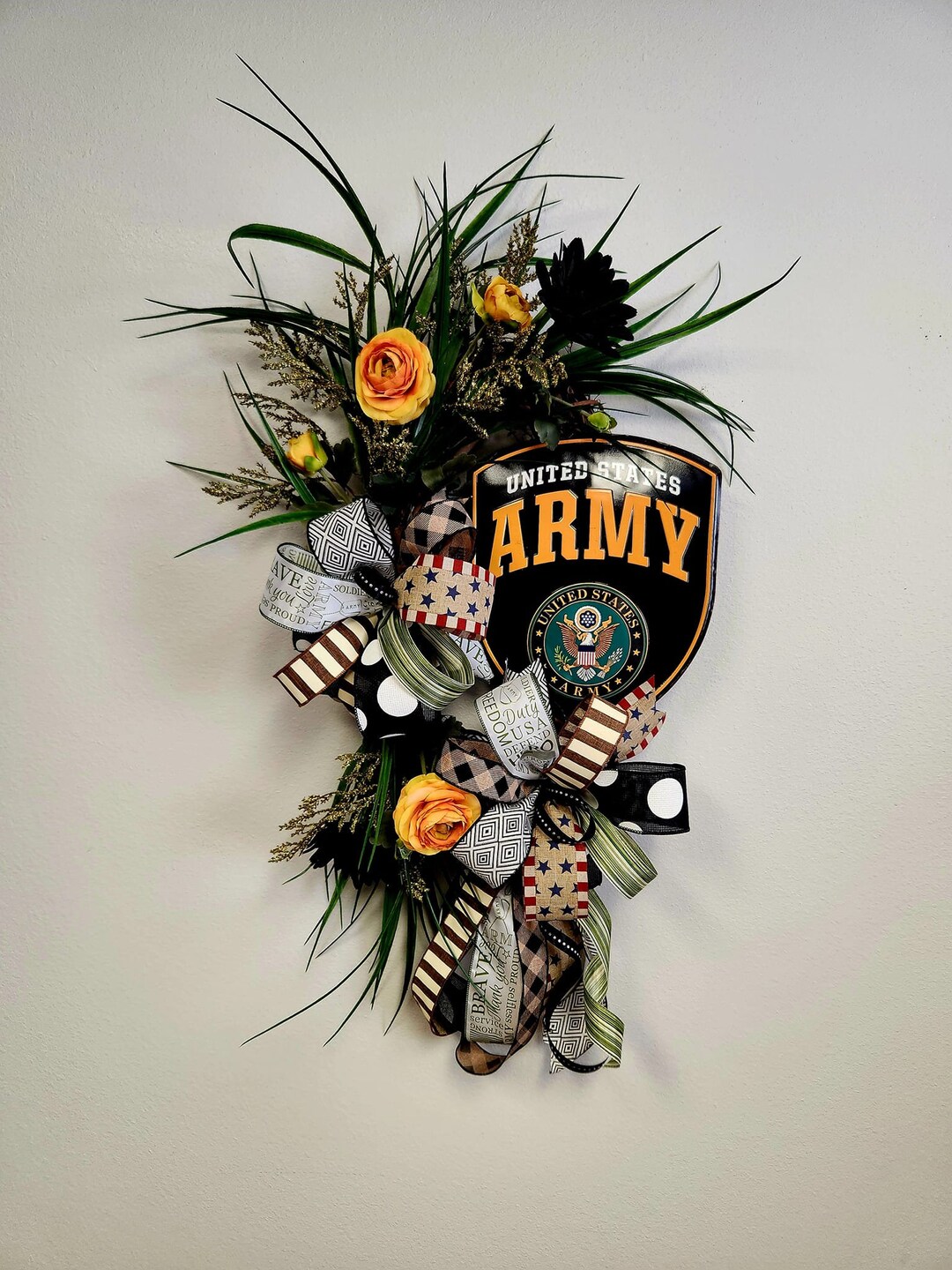 United States Army Wreath, Military Wreath for Front Door - Etsy