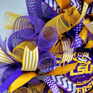 Louisiana State University Wreath, LSU Tigers Wreath, College Sport ...