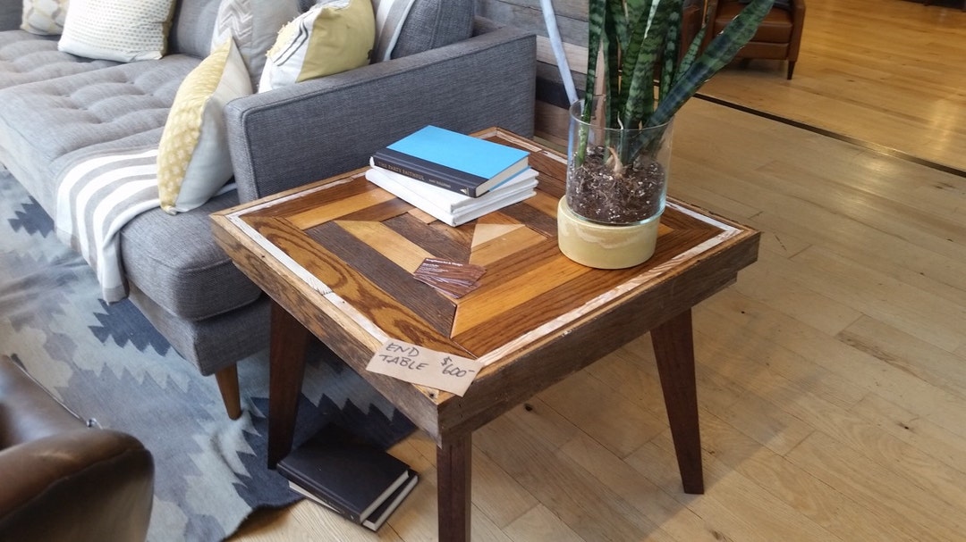 Geometric End Table - Etsy