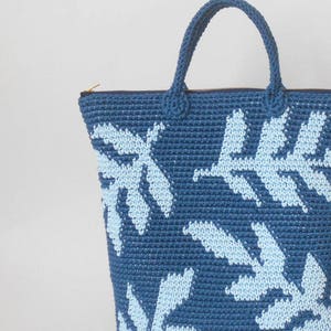 Crochet Pattern for Leaves Backpack. Practice Tapestry Crochet to Form ...