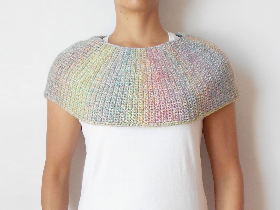 Crochet Pattern: Diane Capelet Easy DIY Short Poncho Cowl (PDF Pattern ...
