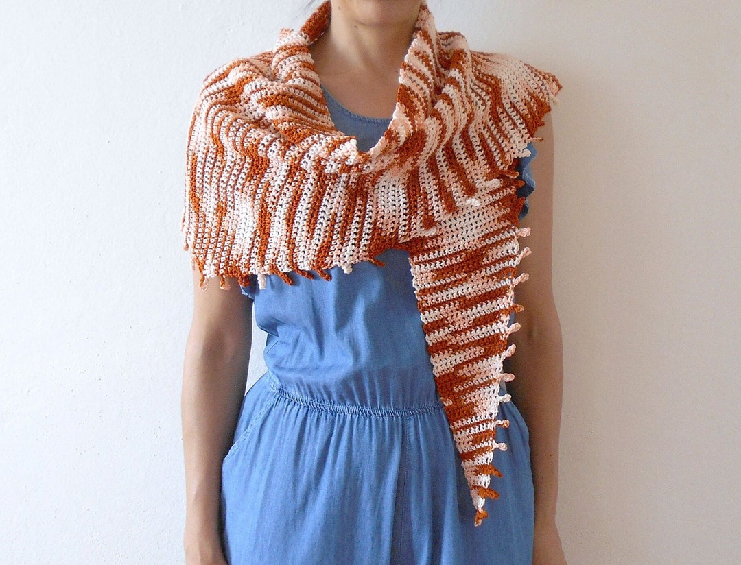 Crochet Pattern: Aura Spring Scarf Easy Shawl (PDF Pattern) - Etsy