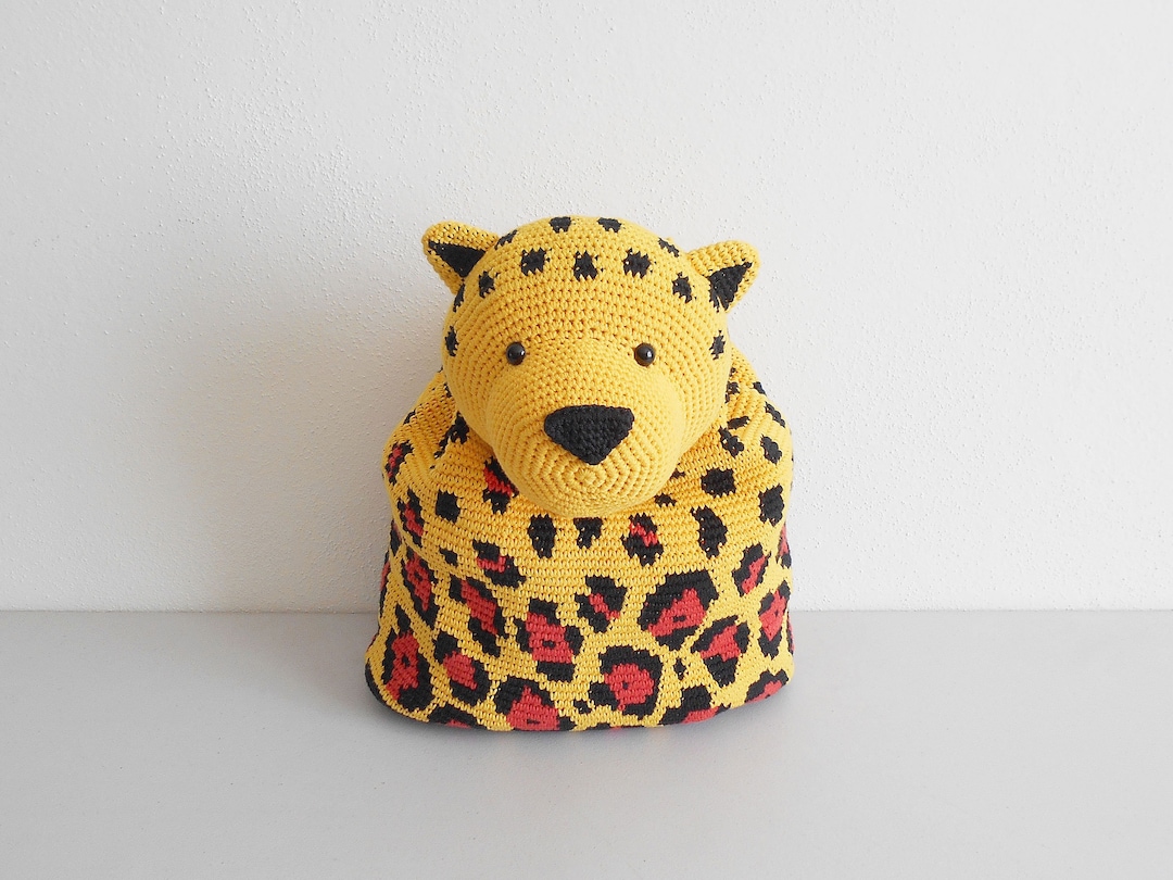 Crochet Pattern for Jaguar Bag-pack. Crochet Backpack, Crochet Bag ...