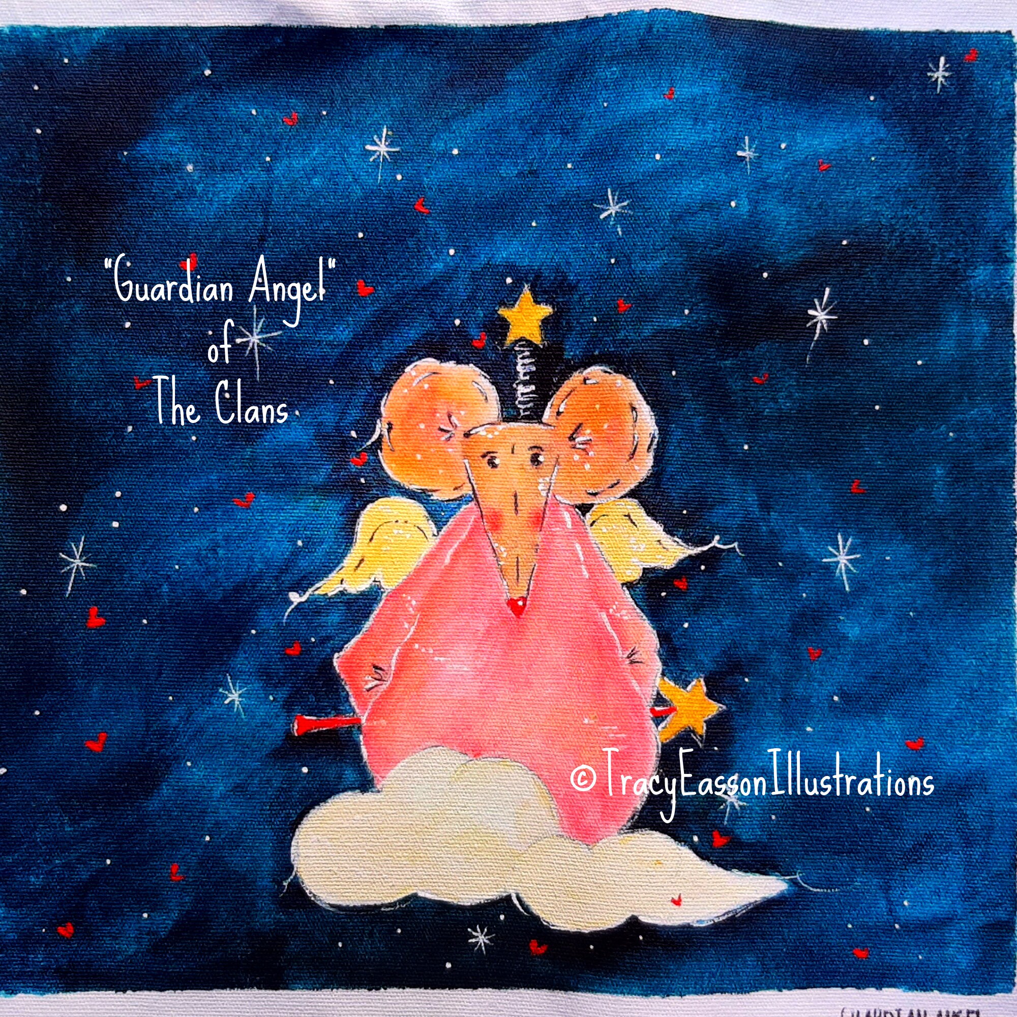 The Clans Guardian Angel A6 stamp set-Tracy Easson | Etsy