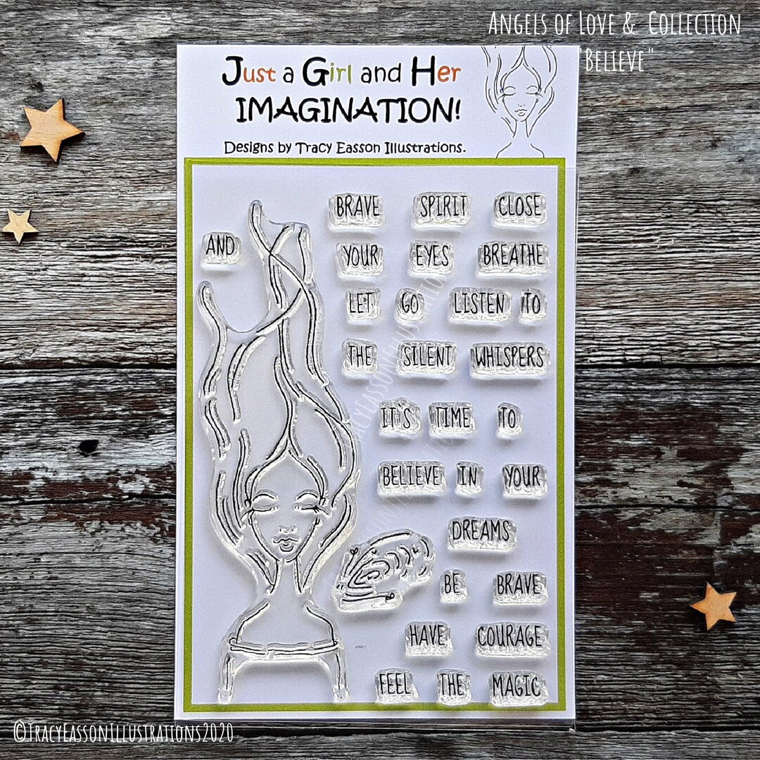 Angels of Love and Light A6 Stamp Set-believe-tracy Easson - Etsy UK