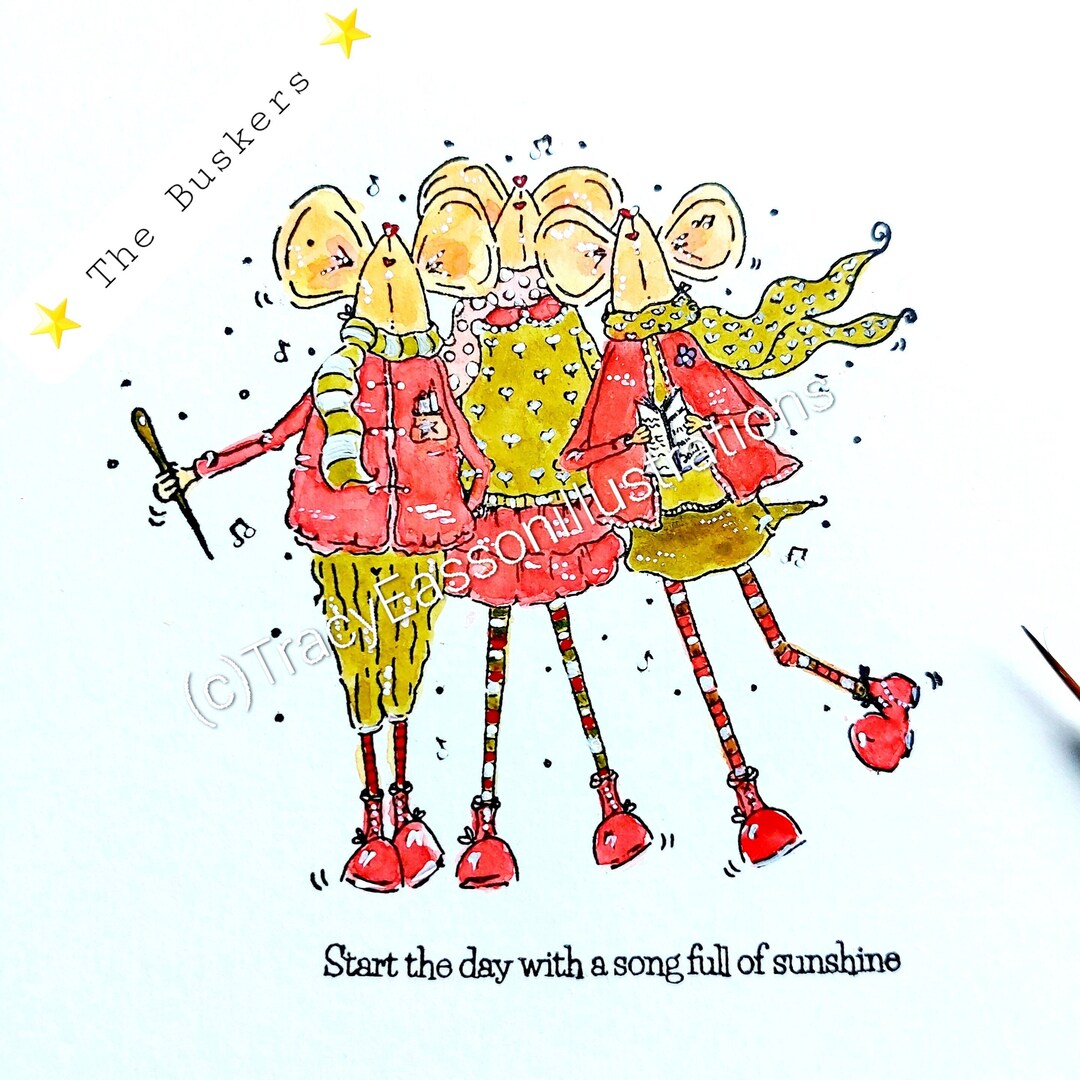 The Buskers A6 Stamp Set-the Mouseker Collection-tracy Easson ...
