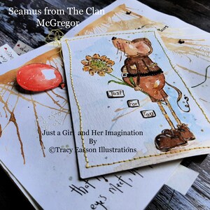 The Clan Mcgregor A6 Stamps: - Seamus{mouse}-tracy Easson Illustrations ...