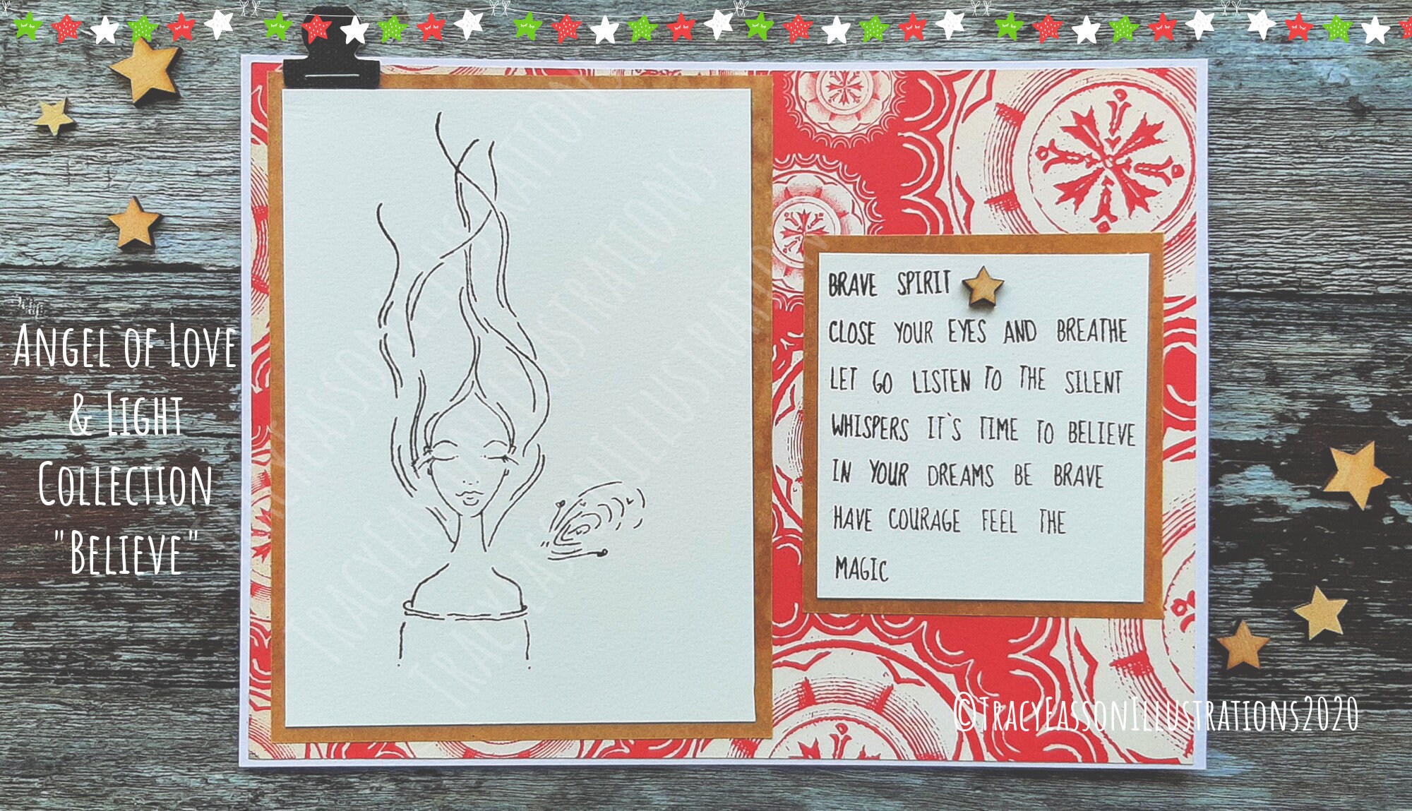 Angels of Love and Light A6 Stamp Set-believe-tracy Easson - Etsy UK