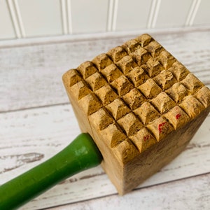 Vintage Kitchen Mallet Mallet With Green Wood Handle Dual - Etsy