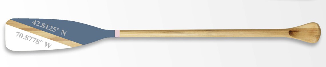 Coordinates latitude Longitude Paddle Custom Hand-painted Paddle for ...