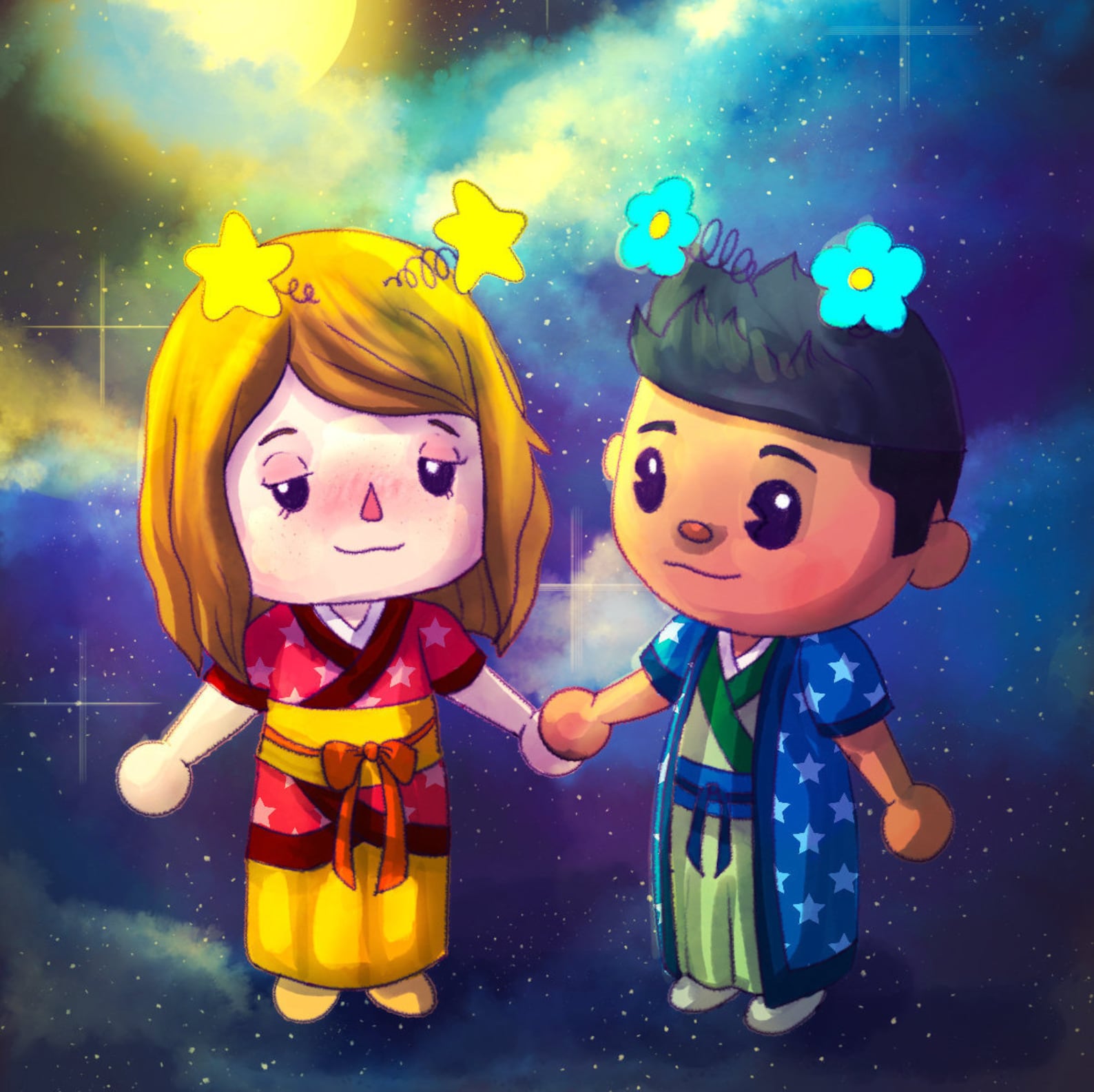 Animal Crossing Villager Couples Portraits - Etsy