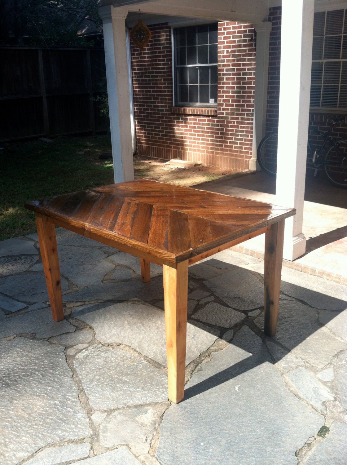 Chevron Dining Table - Etsy