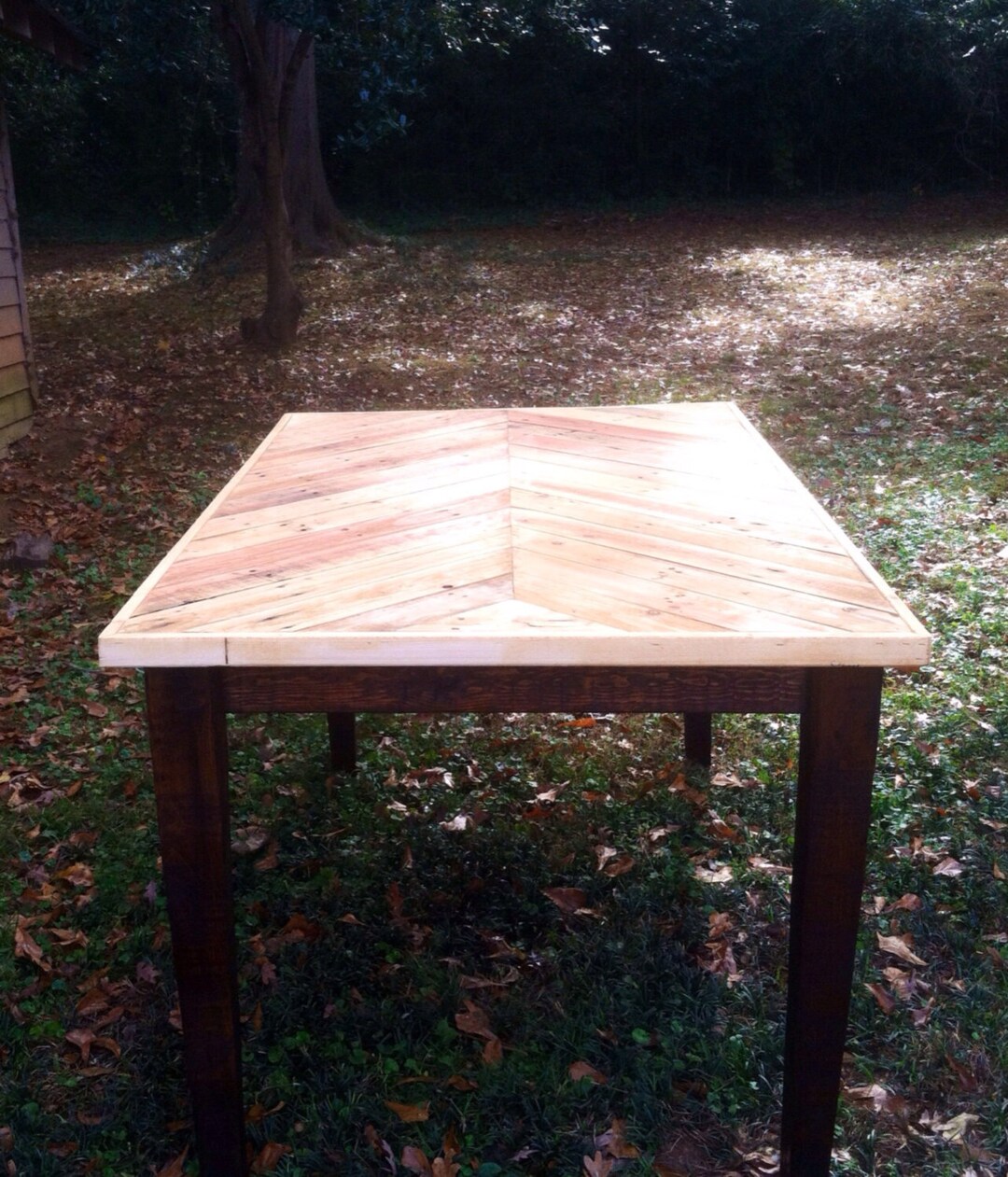 Chevron Dining Table - Etsy