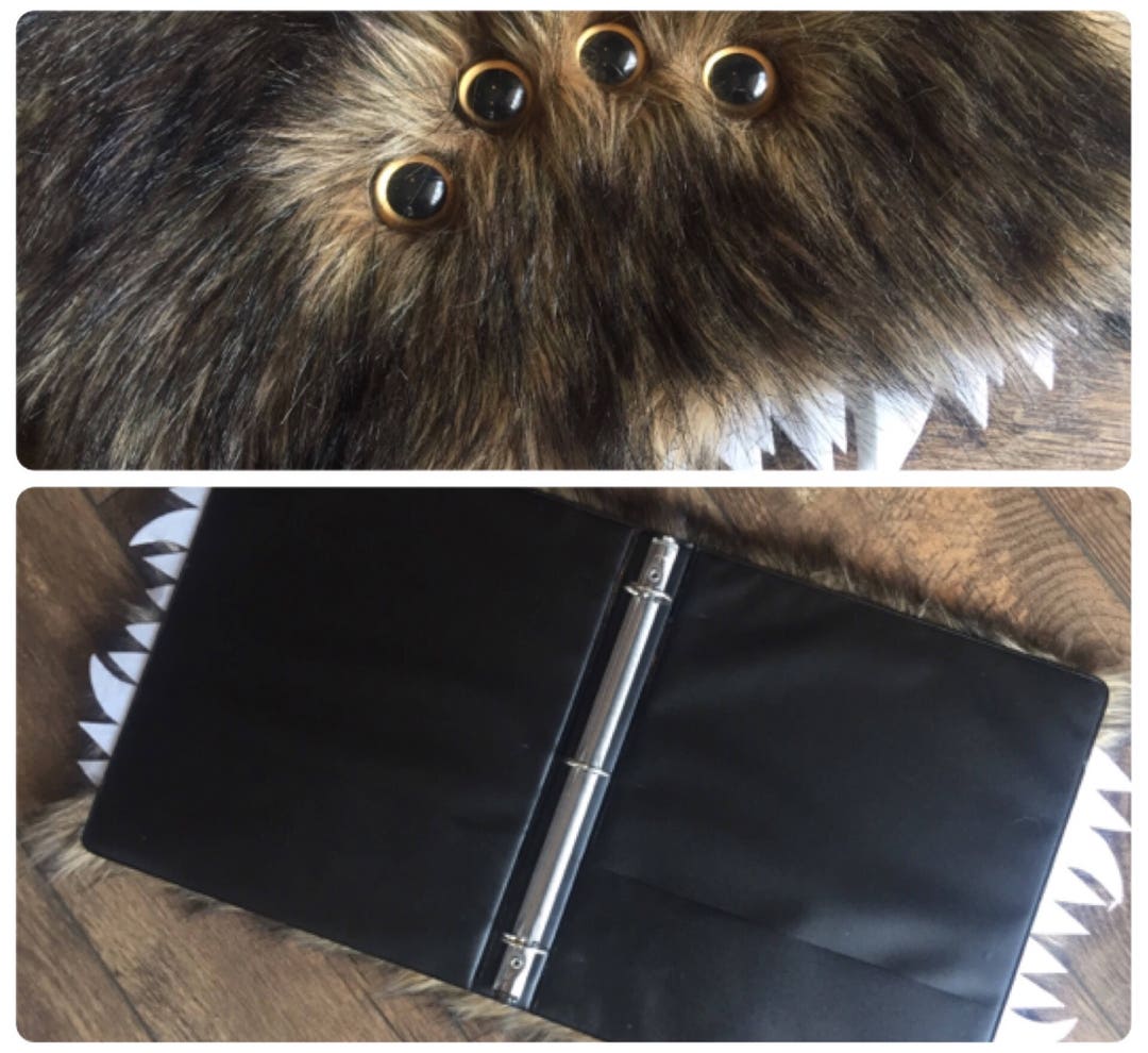 Furry Monster Binder - Etsy