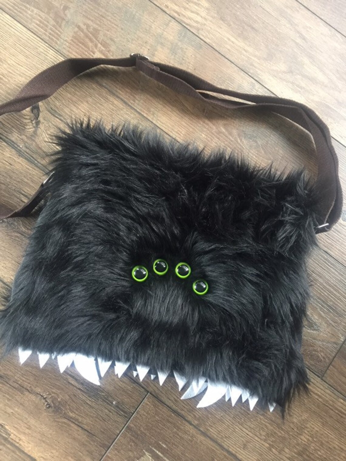 Furry Monster Messenger Bag Mens/Womens Bag Purse | Etsy