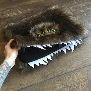 Furry Brown Monster Laptop Sleeve - Etsy