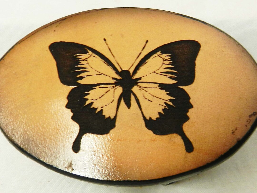 KIDS LEATHER BUTTERFLY Buckle for Kids 1 1/4" Name Belts - Etsy