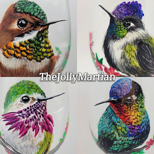 Painted Hummingbird - Etsy