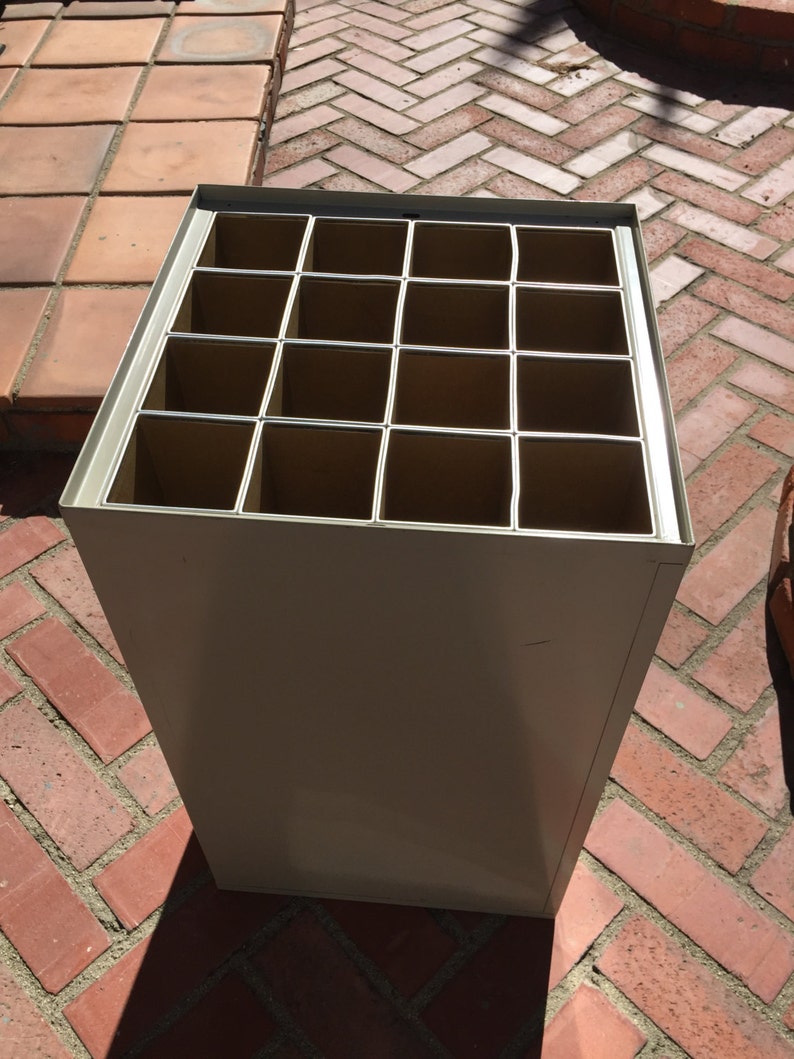 16 Slot Metal Map Posters Blueprints Storage Cabinet shipping is NOT ...