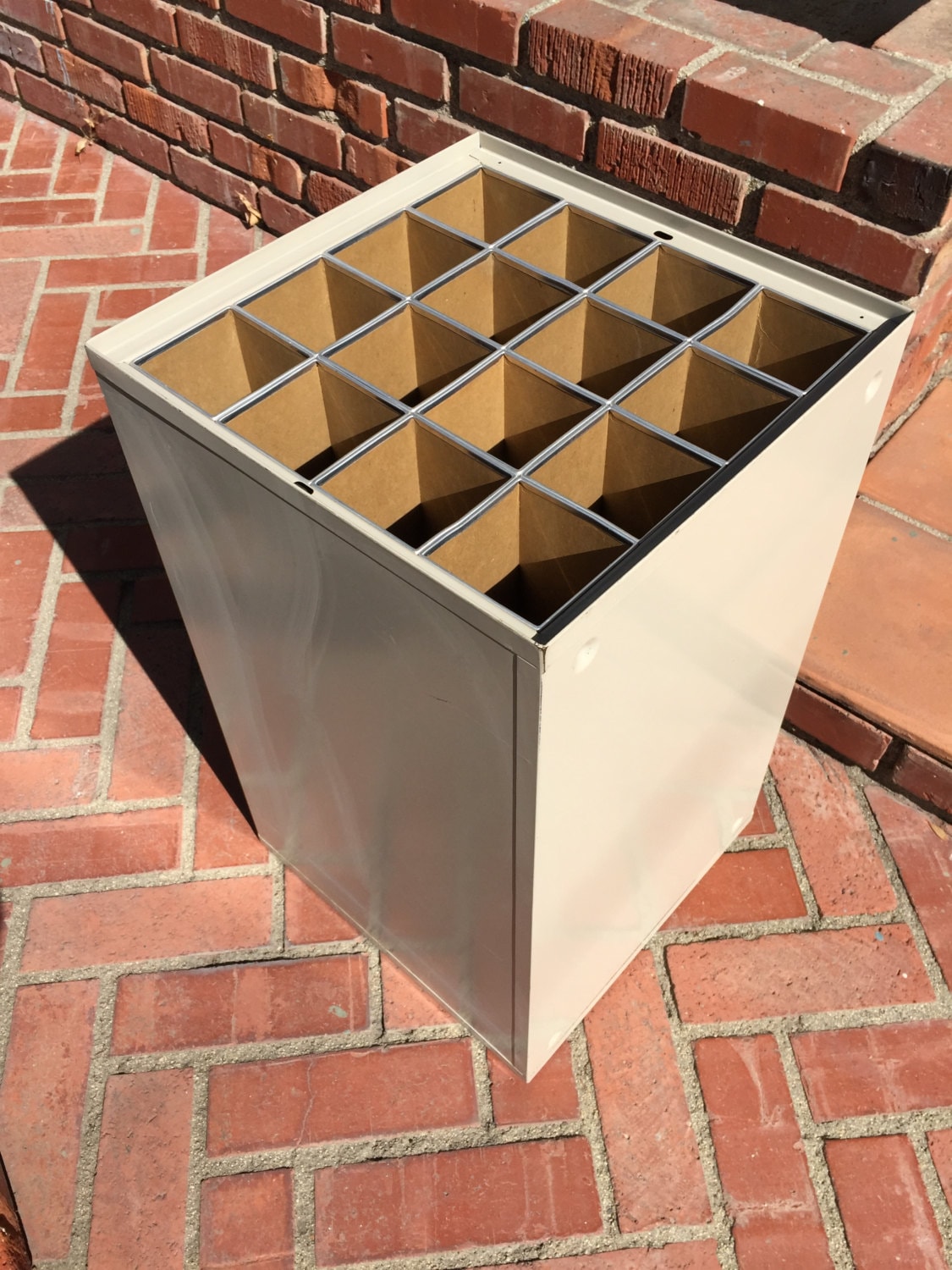 16 Slot Metal Map Posters Blueprints Storage Cabinet shipping is NOT ...