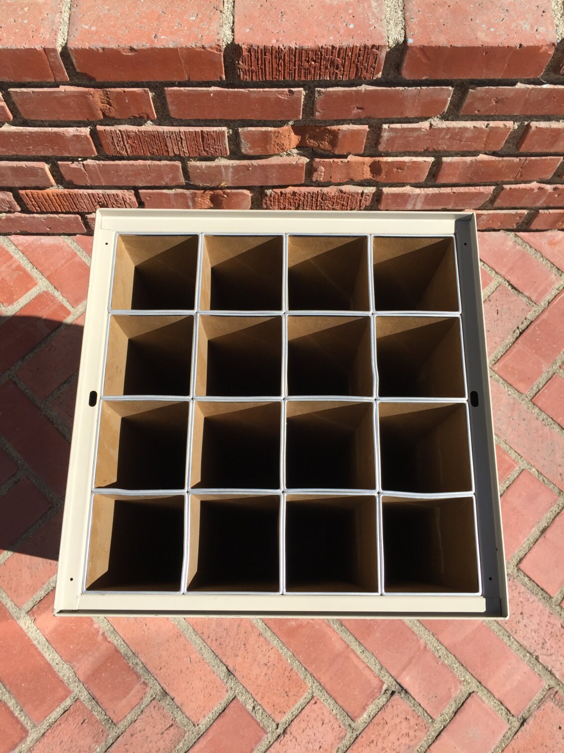 16 Slot Metal Map Posters Blueprints Storage Cabinet shipping is NOT ...