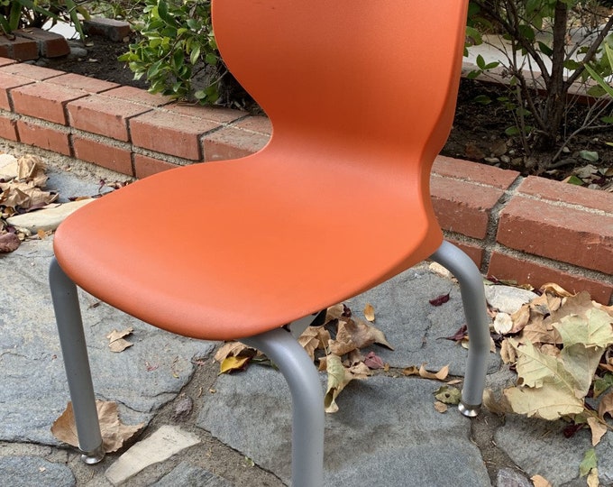 Kid's Hard Plastic Orange Chair Stackable School Chair by HON shipping ...