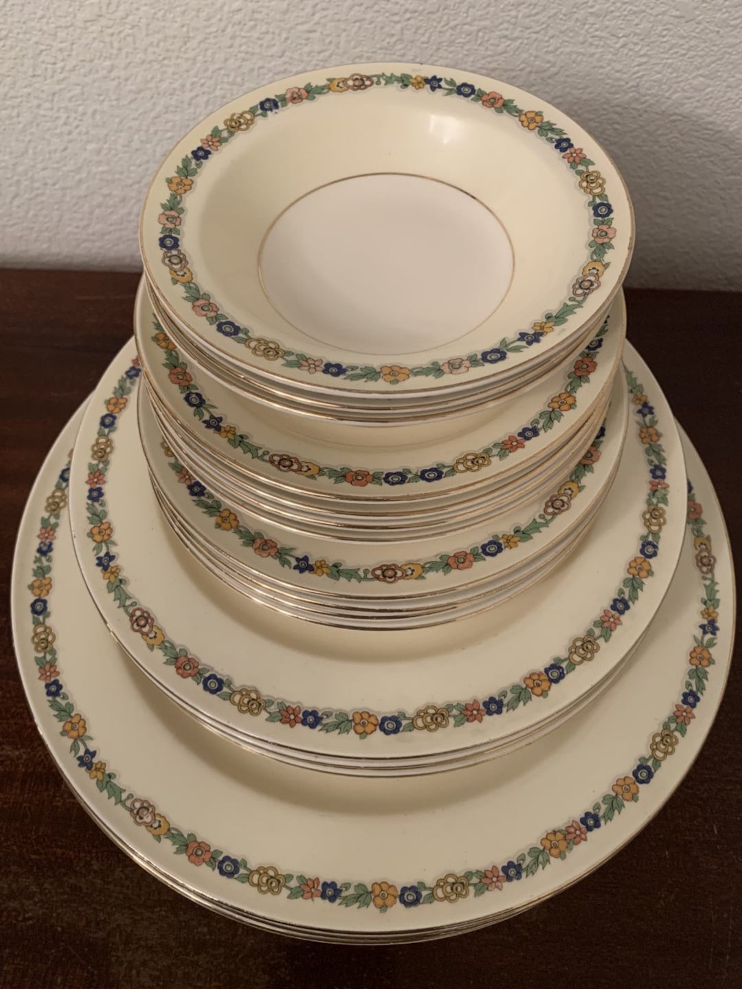Vintage 1930's Edwin M. Knowles China Co. Dinnerware Set - Etsy