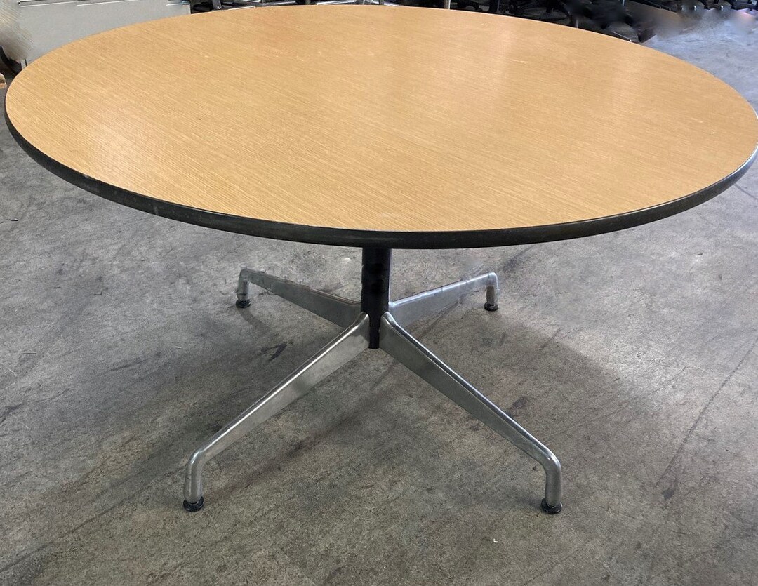 48" Herman Miller Eames Round Pedestal Table *(shipping is Not Free) - Etsy
