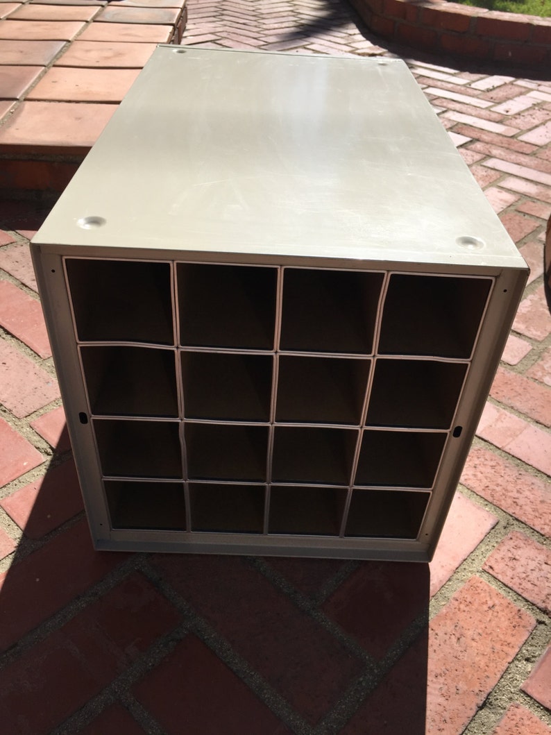 16 Slot Metal Map Posters Blueprints Storage Cabinet shipping is NOT ...