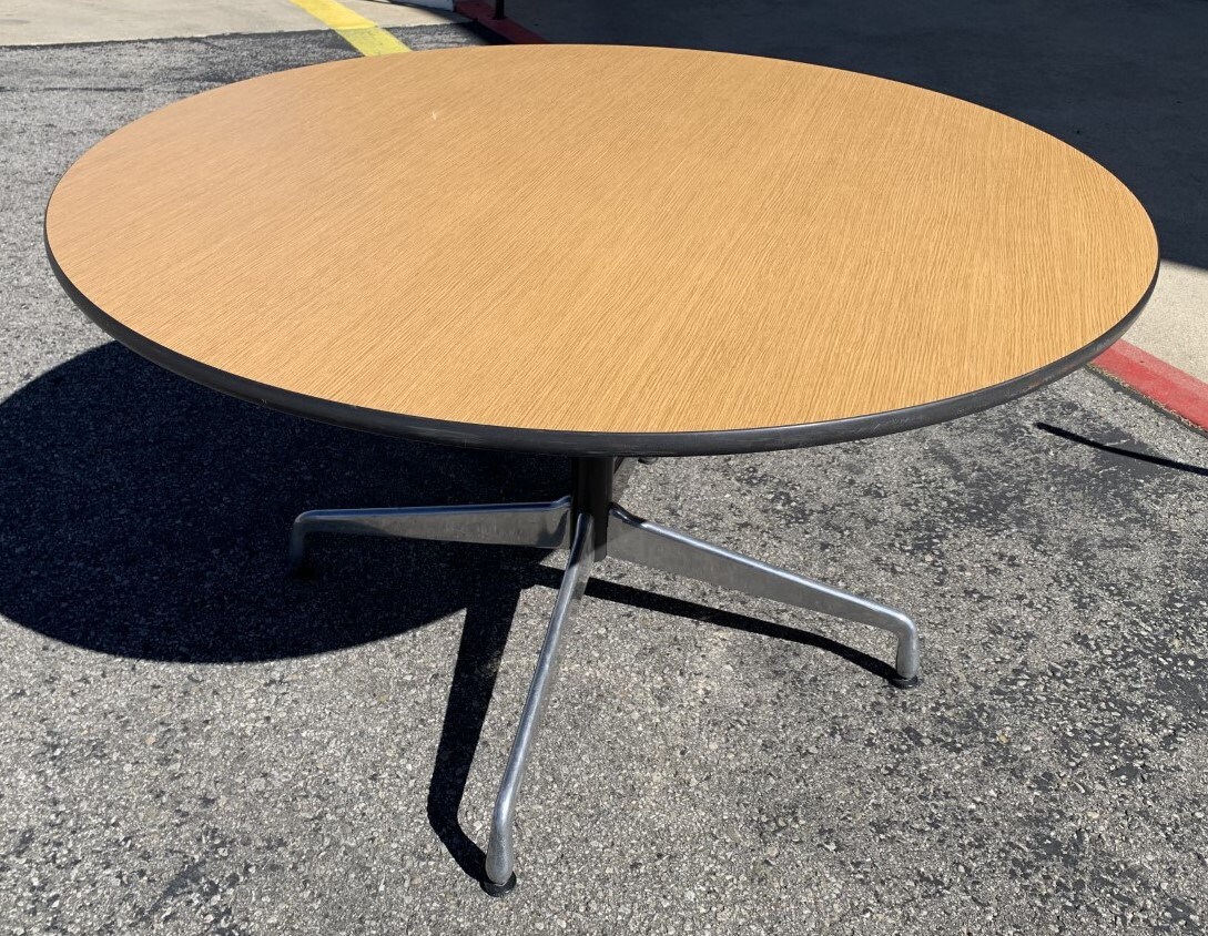 48" Herman Miller Eames Round Pedestal Table *(shipping is Not Free) - Etsy