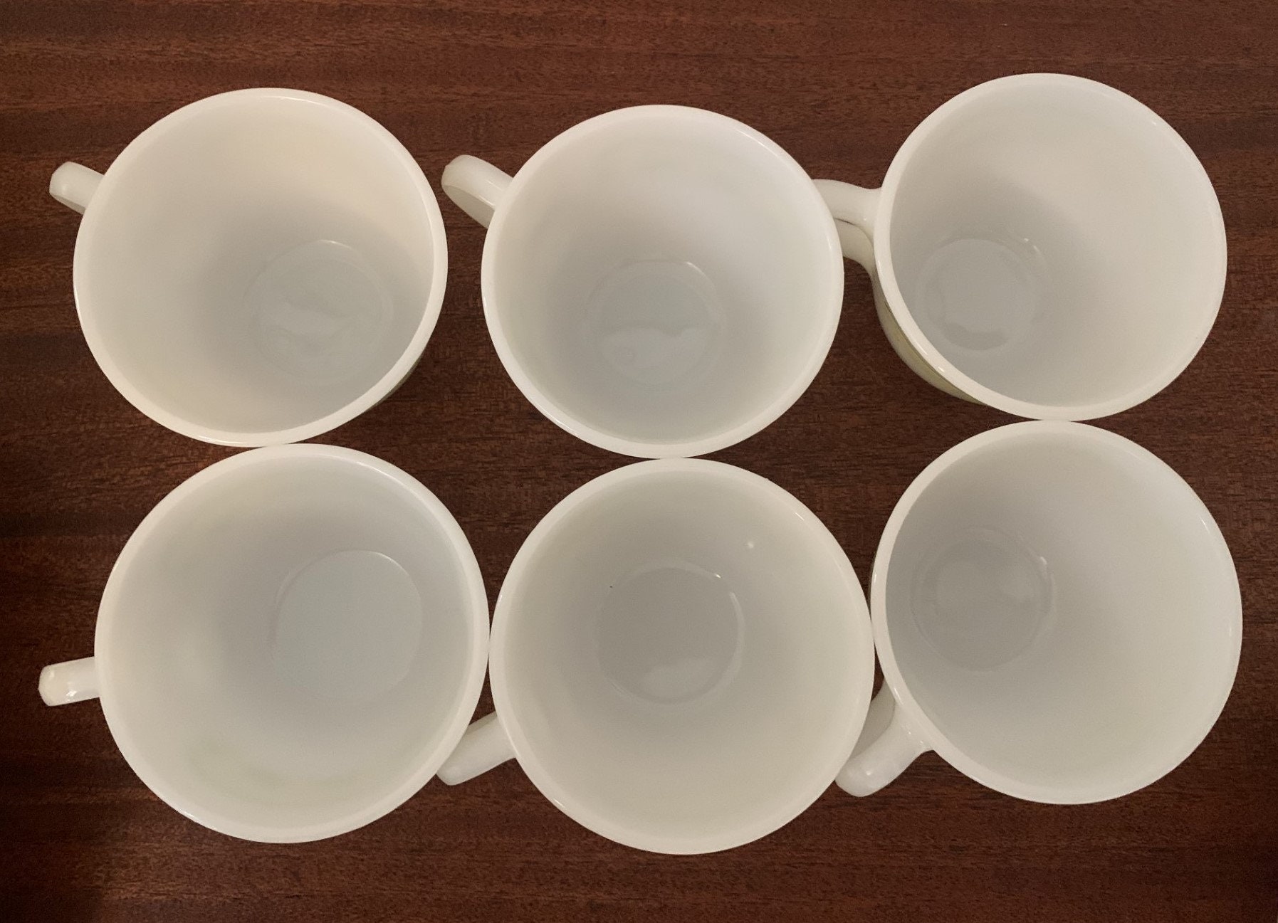 Vintage Pyrex Milk Glass "sunshine" Set of 6 Cups - Etsy